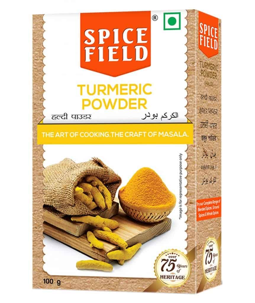 Buy Spicefield Turmeric Powder, 100gm Online | Fsipl